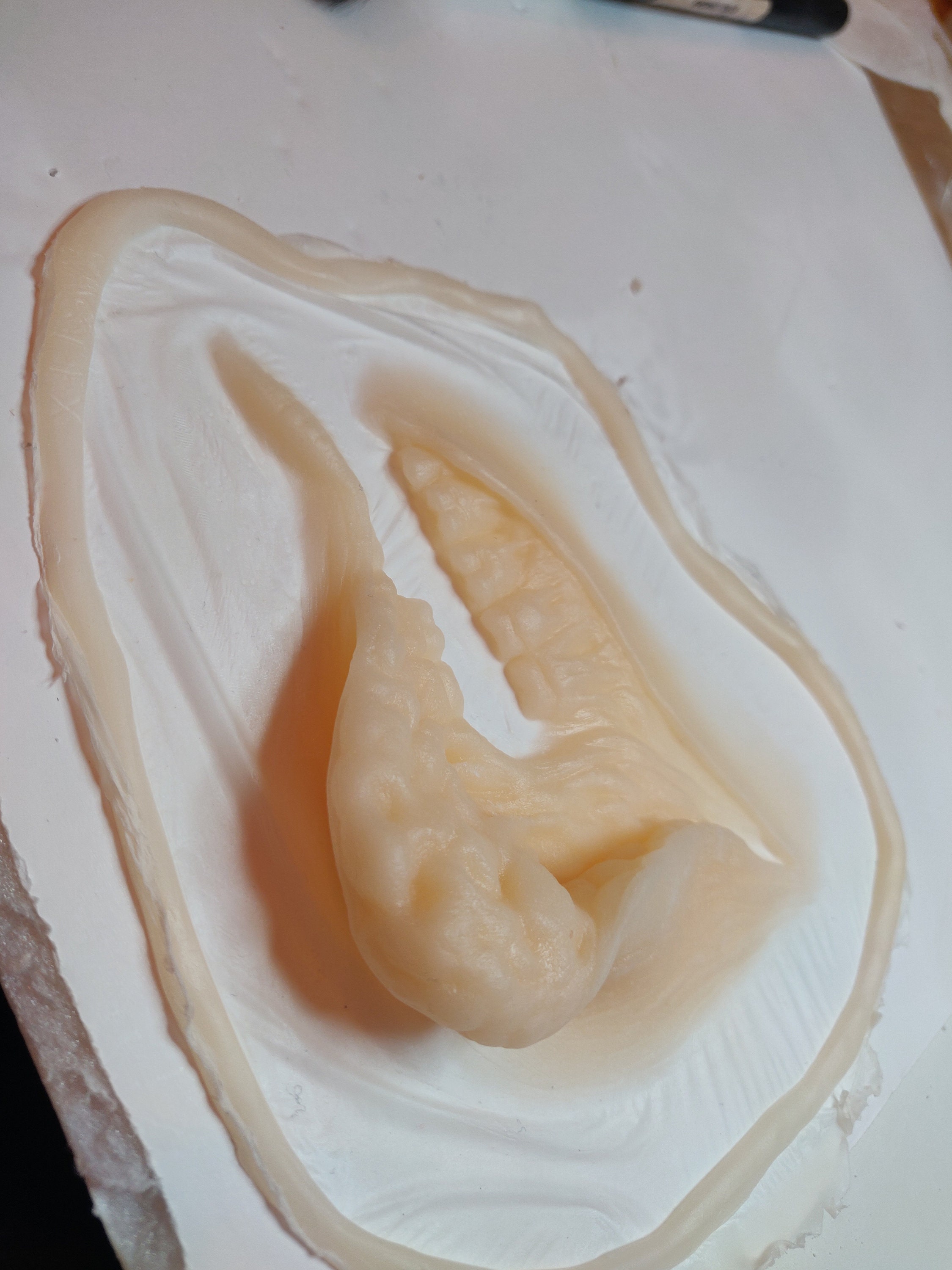 Split cheekhalf face Prosthetic SFX Makeup silicone | Etsy