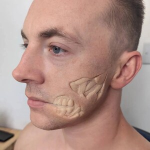 Zombie Mouth Prosthetic/exposed Muscle Split Cheek - Etsy