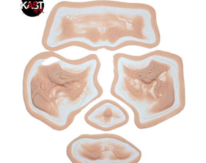 Zombie Jaw/mouth and Cheekbones/eye Sockets Prosthetics, SFX Makeup ...