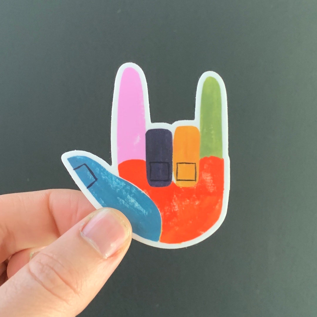 The "i Love You" ILY Stickers | American Sign Language (ASL) +love to ...