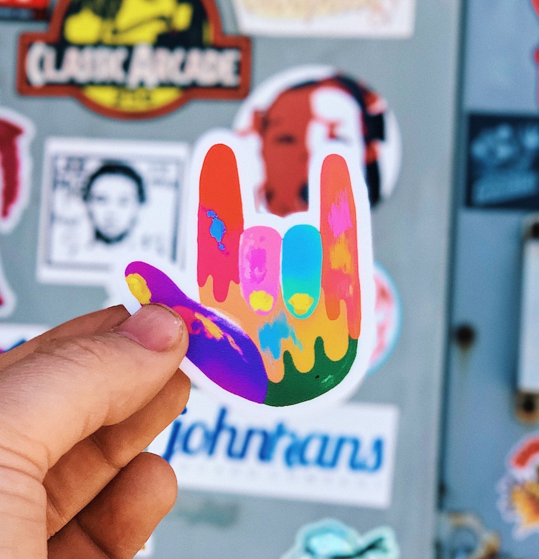 The "i Love You" ILY Stickers by I Scream Colour | American Sign ...