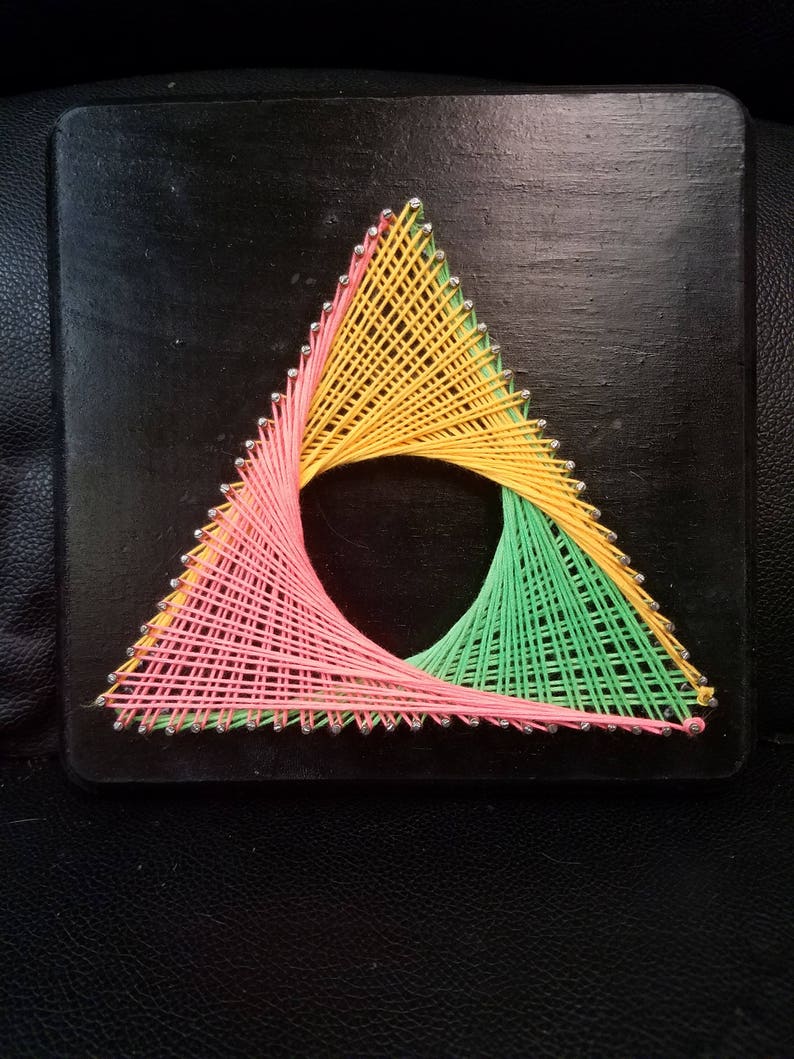 Parabolic Triangle String Art - Etsy
