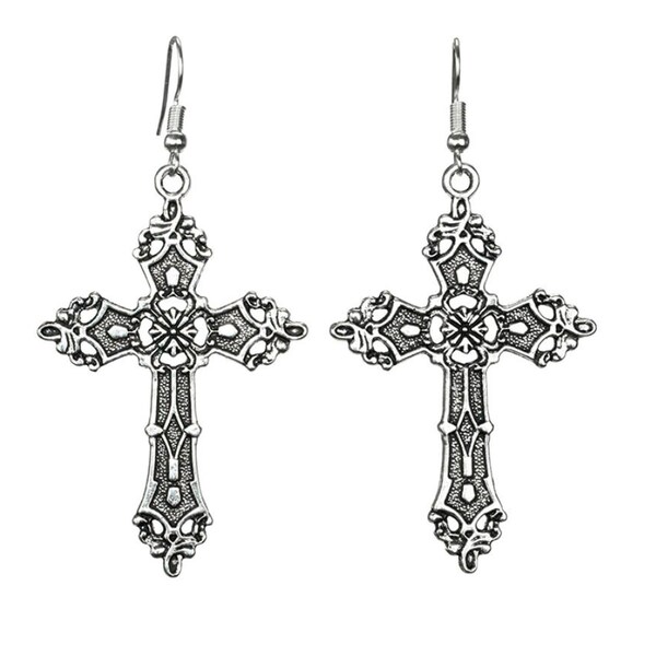 Cross Earrings - Etsy