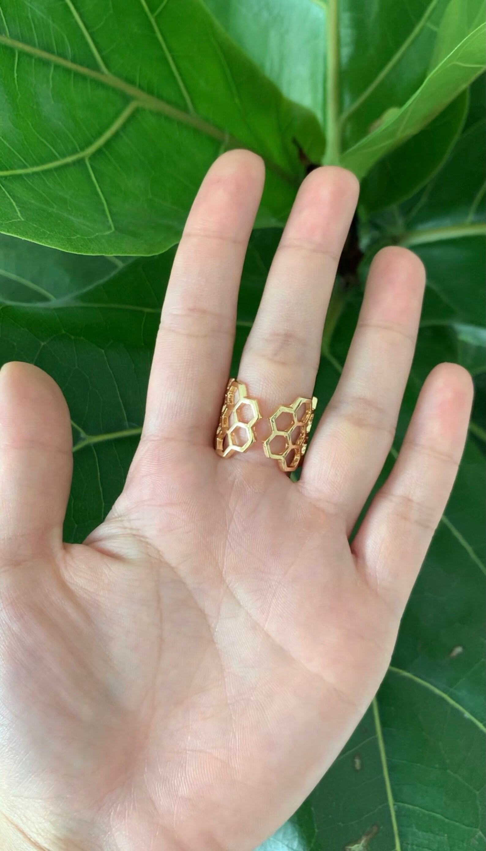 Bee Ring Bumblebee Ring Insect Ring Honeycomb Ring Hexagon - Etsy