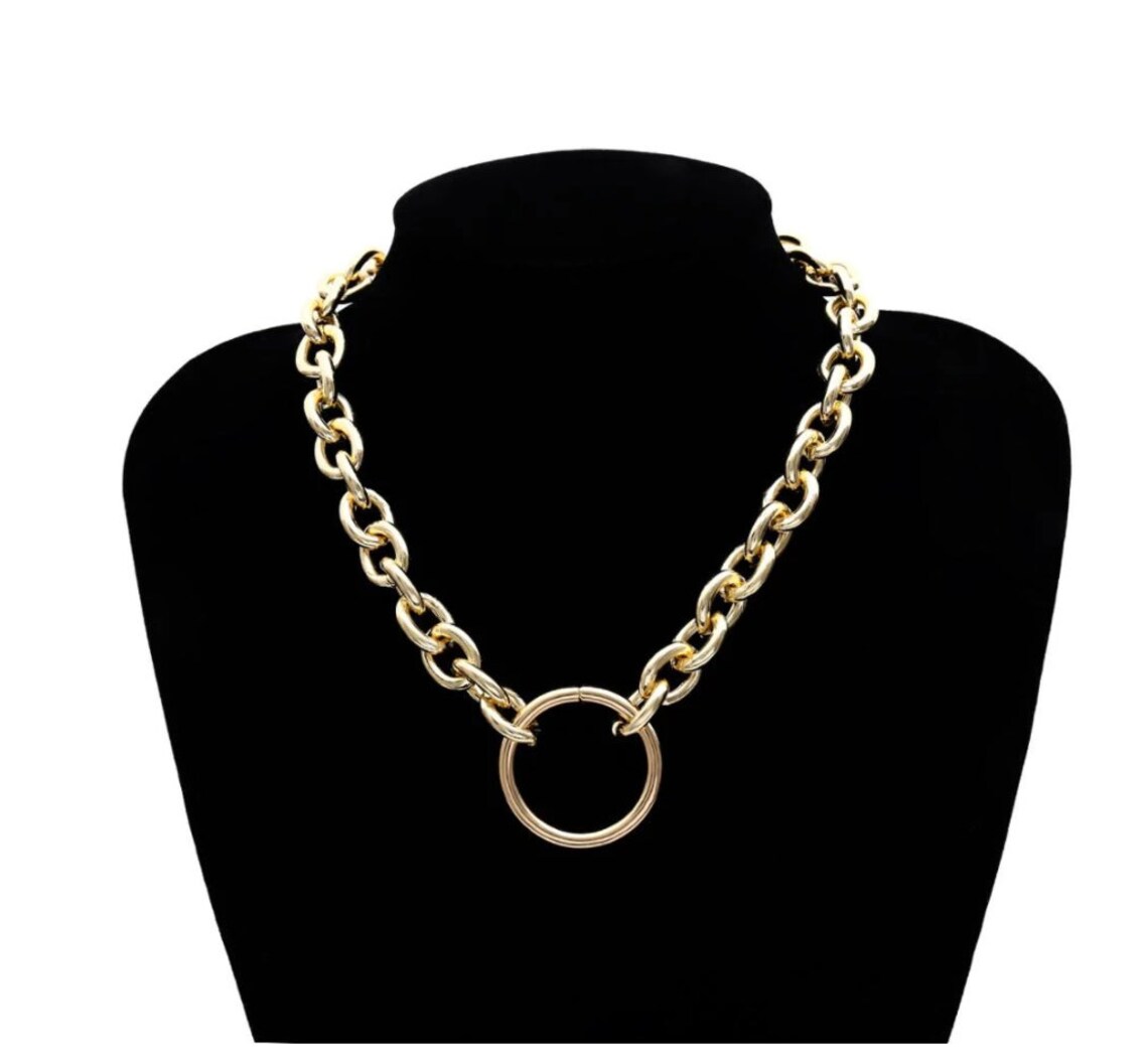 O Ring Choker Eternity Ring Choker O Ring Collar Thick - Etsy