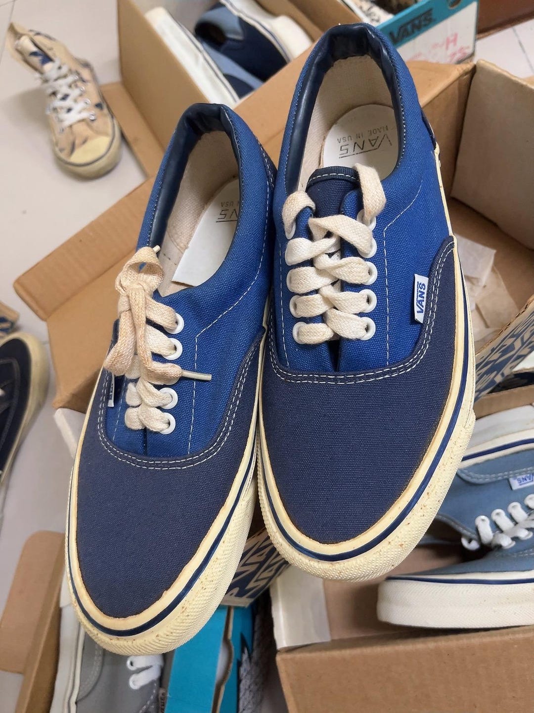 80s Vintage Vans Shoes Made in USA - Etsy