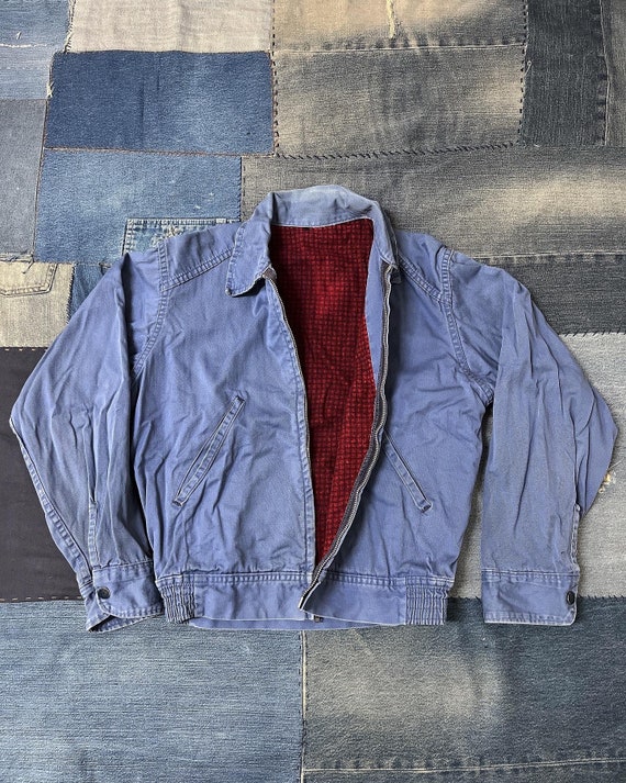 50s 60s Vintage jacket fade blue - Gem