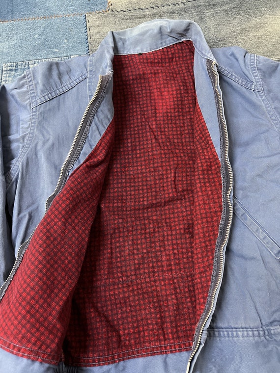 50s 60s Vintage jacket fade blue - Gem