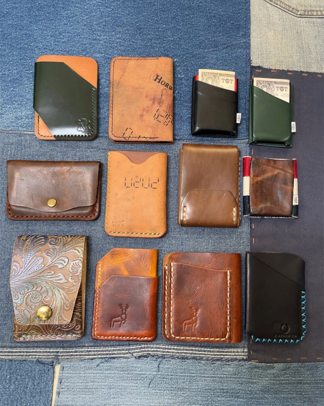 Minimalist Wallet / Handmade Wallet/ Leather Wallet/ Horween Wallet ...