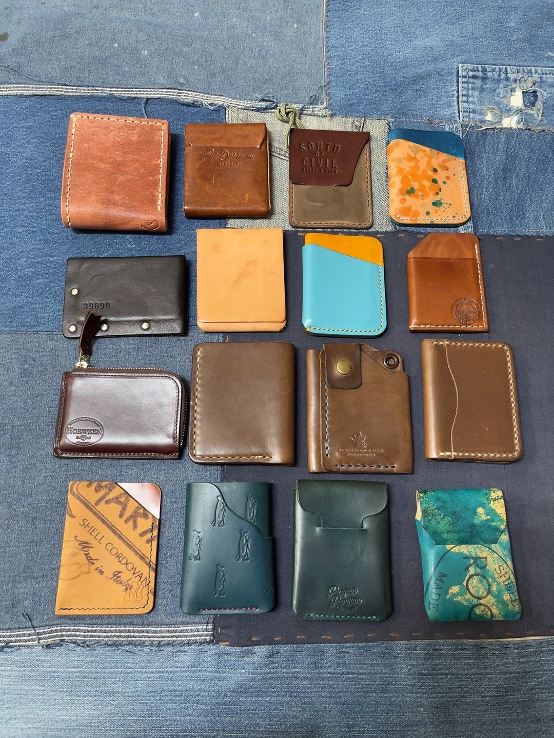 Minimalist Wallet / Handmade Wallet/ Leather Wallet/ Horween Wallet ...