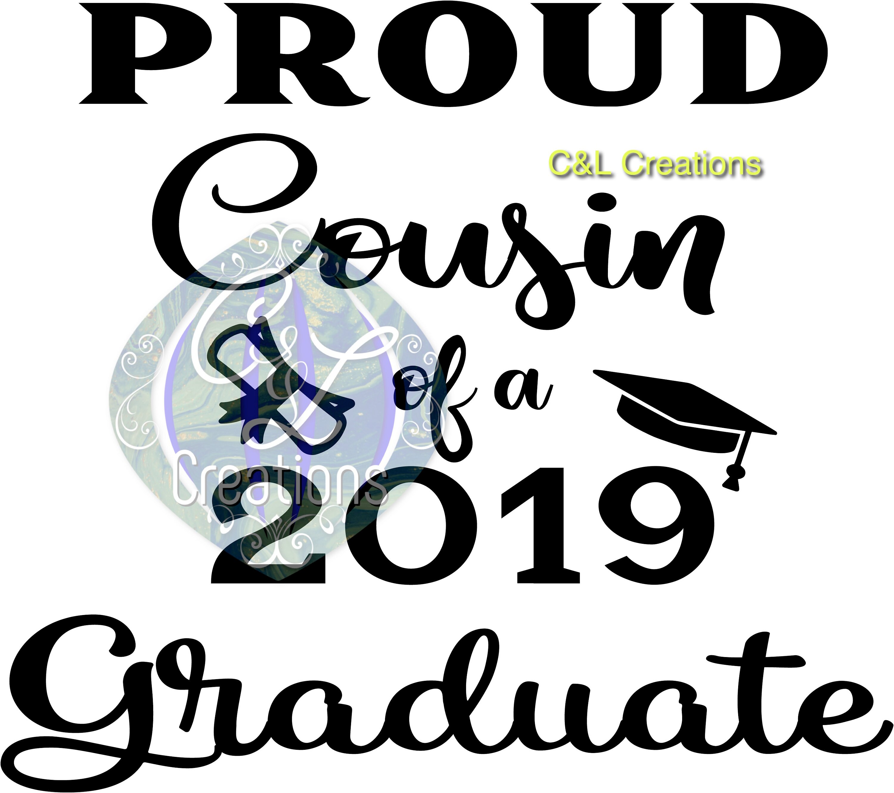 Proud Cousin of the Graduate Svg Family Shirt Svg College Graduation ...