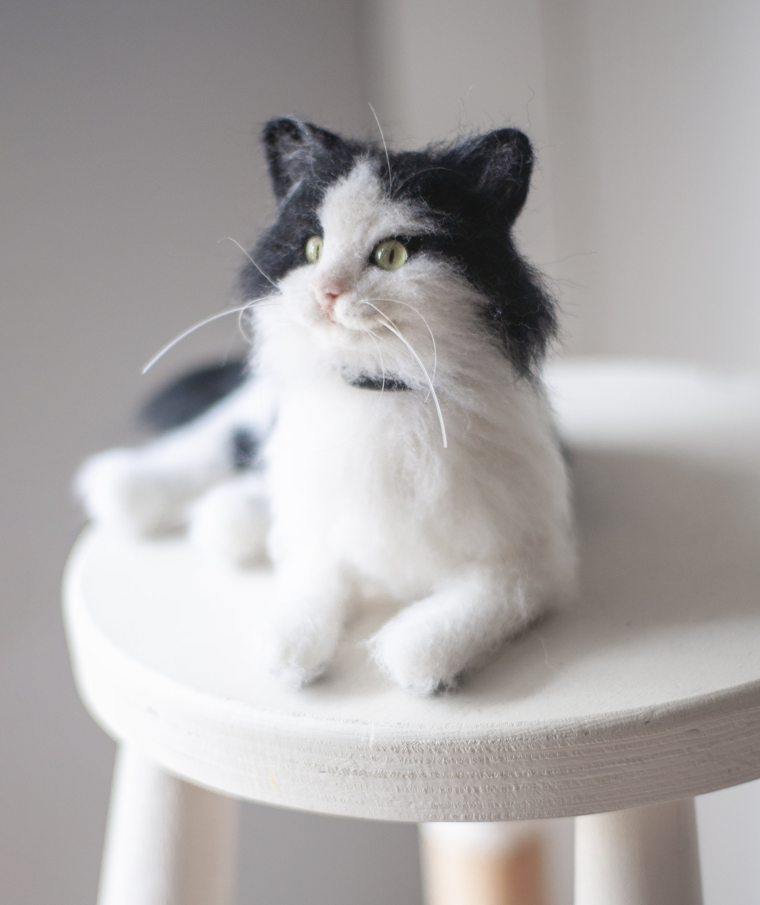 Needle Felted Cat Custom Order Pet Portrait Made to Order | Etsy