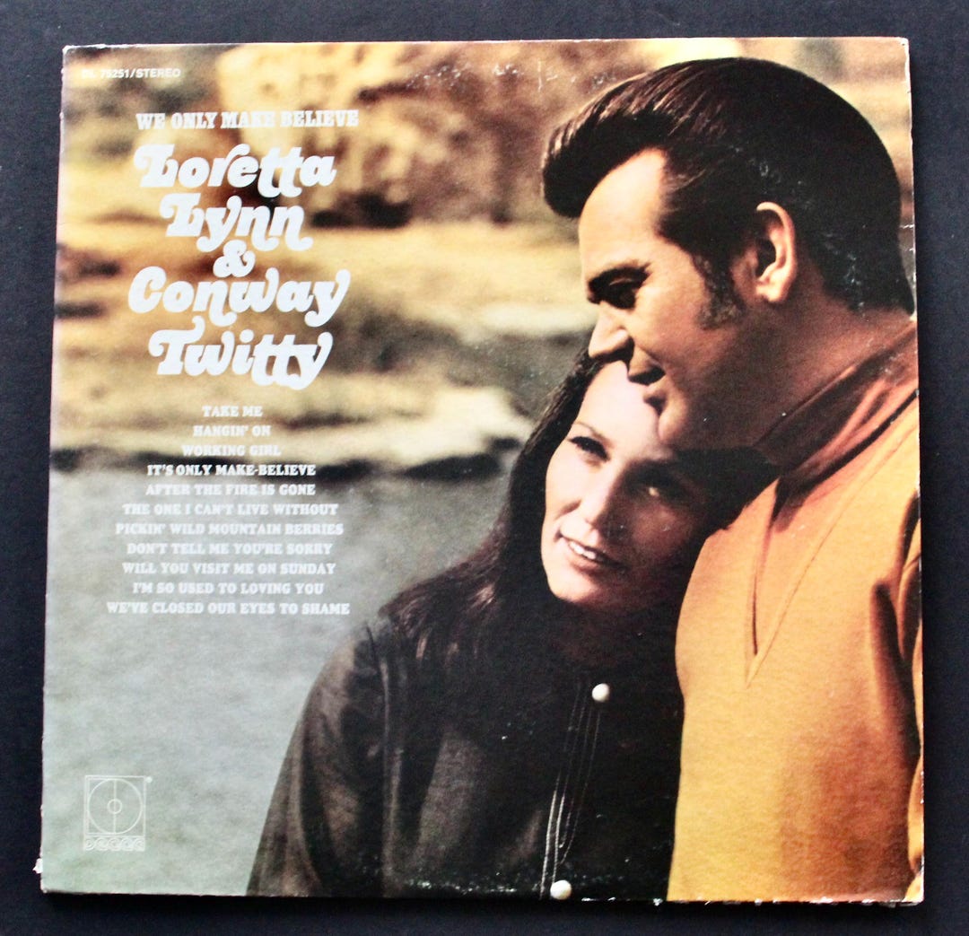 Vintage Loretta Lynn and Conway Twitty We Only Make Believe Vinyl Record Album 1971 - Etsy