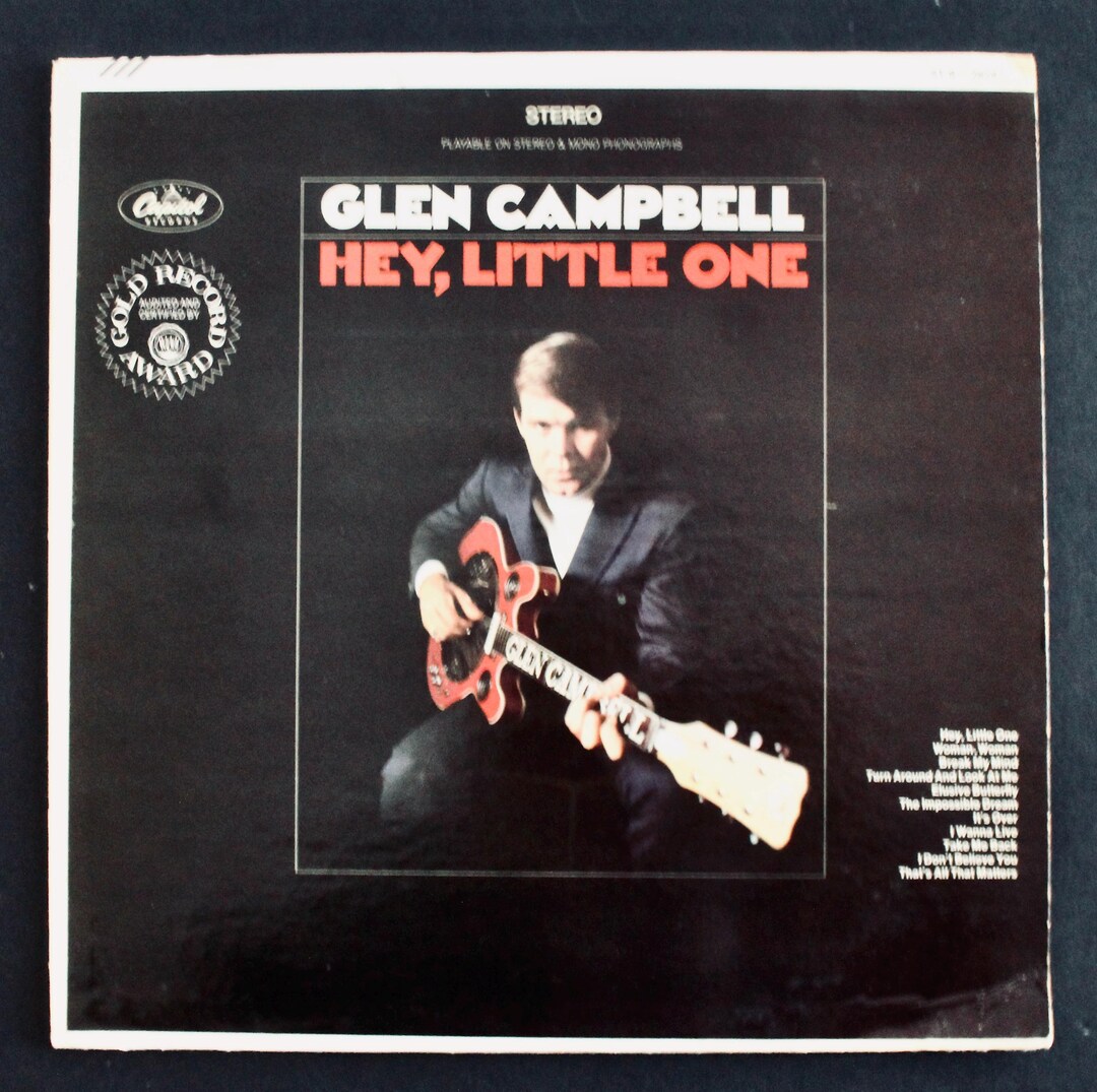 Vintage Glen Campbell Hey, Little One Vinyl Record Album 1968 - Etsy