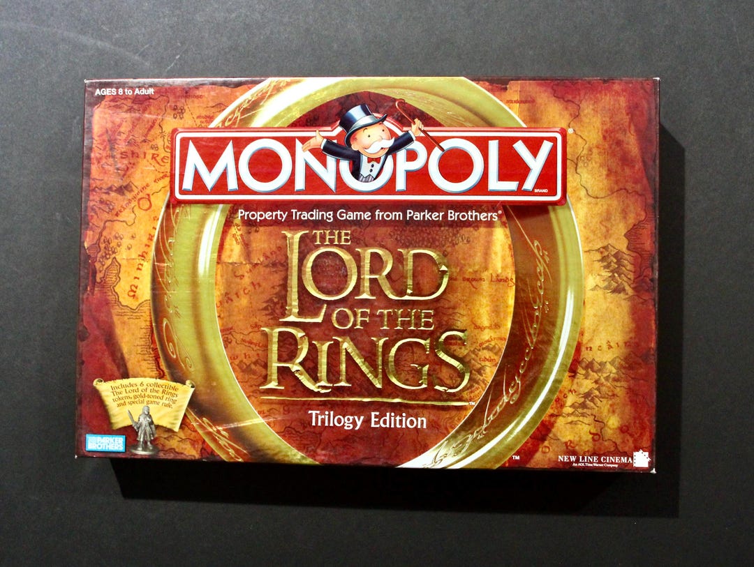 Collectible Lord of the Rings Monopoly Board Game 2003 Complete ...
