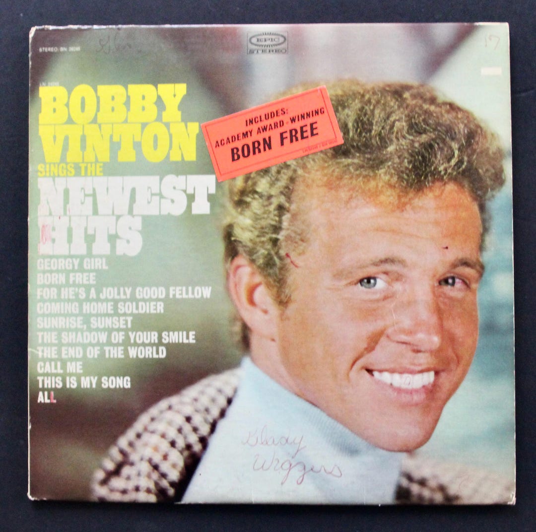 Vintage Bobby Vinton "newest Hits" Vinyl Record Album 1967 - Etsy