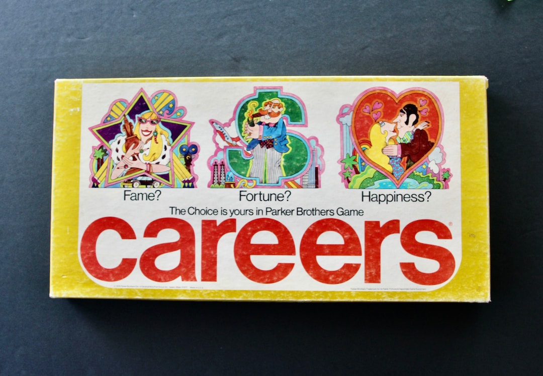 Vintage Career Board Game Parker Brothers 1971 object: Succeed by ...