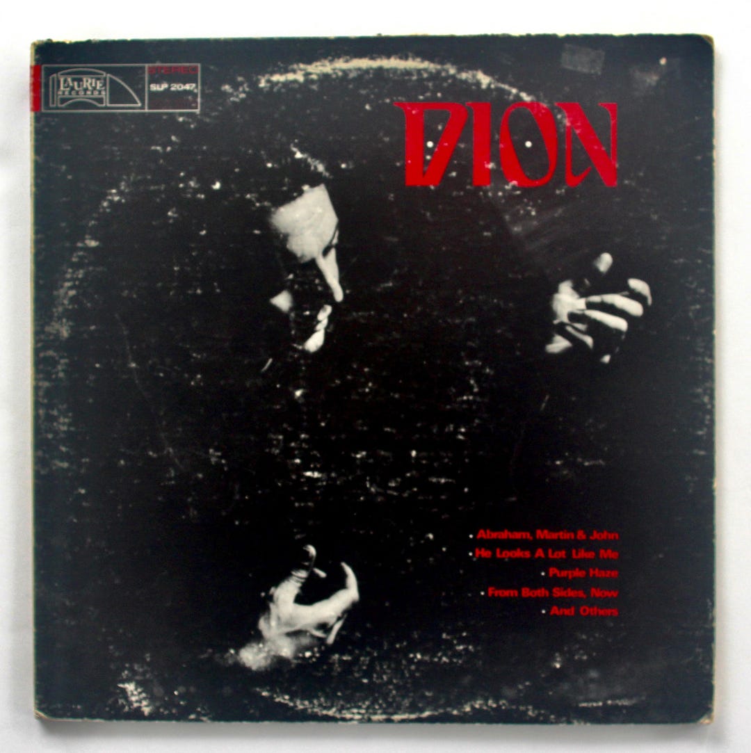 Vintage DION "self-titled" Vinyl Record Album 1961 - Etsy