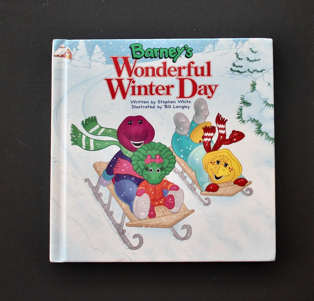 Vintage Barney's Wonderful Winter Day by Stephen White Book 1994 - Etsy