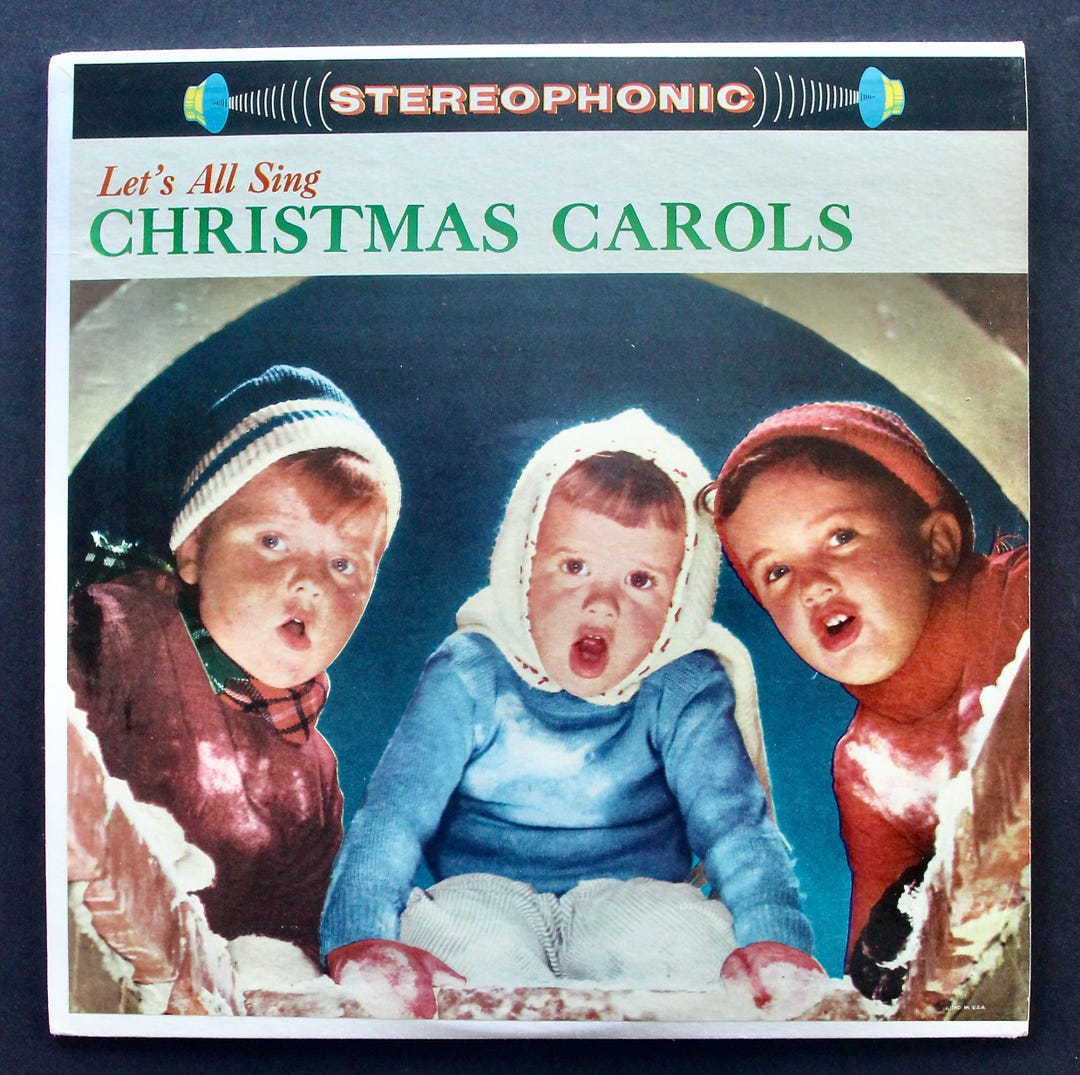 Vintage 'let's All Sing Christmas Carols Vinyl Record Album 1956 - Etsy