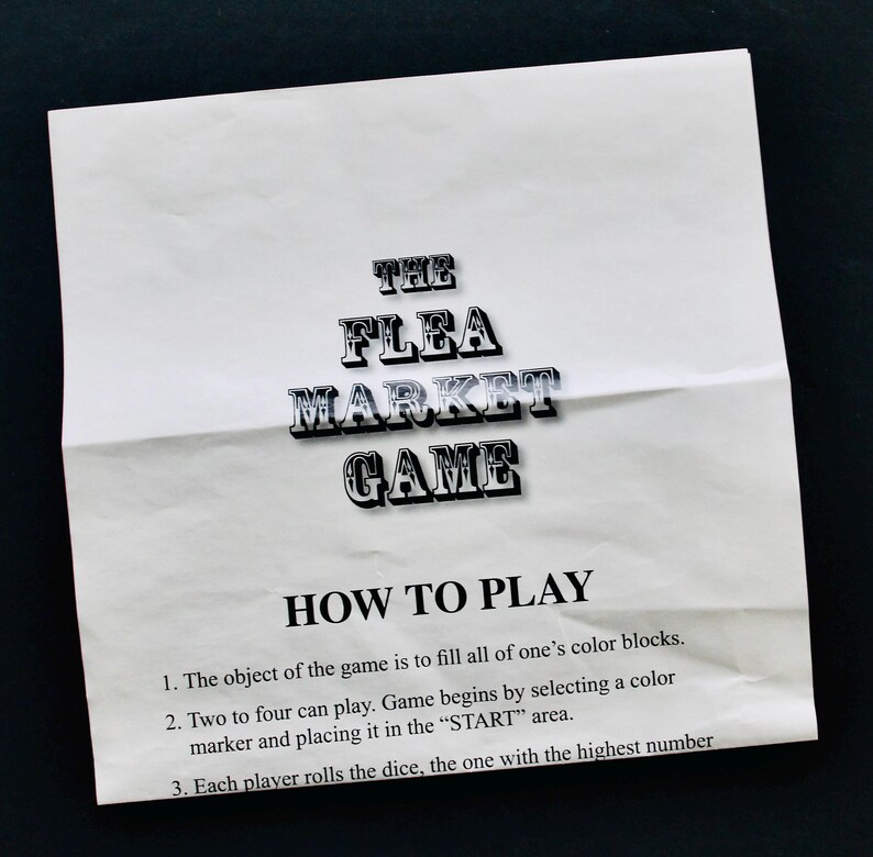 The Flea Market Game - 2005 Edition - Etsy