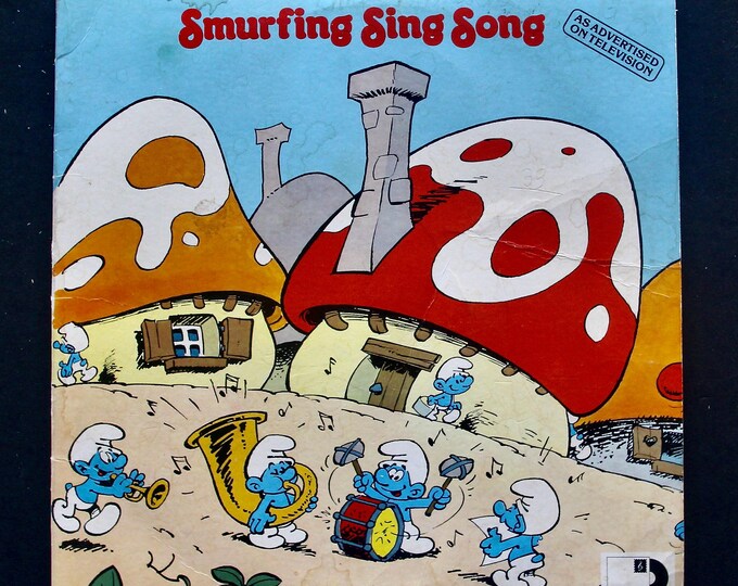 Vintage SMURFS 'surfing Sing Song' 1980 Vinyl Record Album - Etsy
