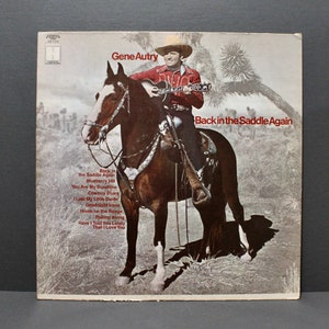 Vintage Gene Autry back in the Saddle Again Vinyl Record Album 1966 - Etsy