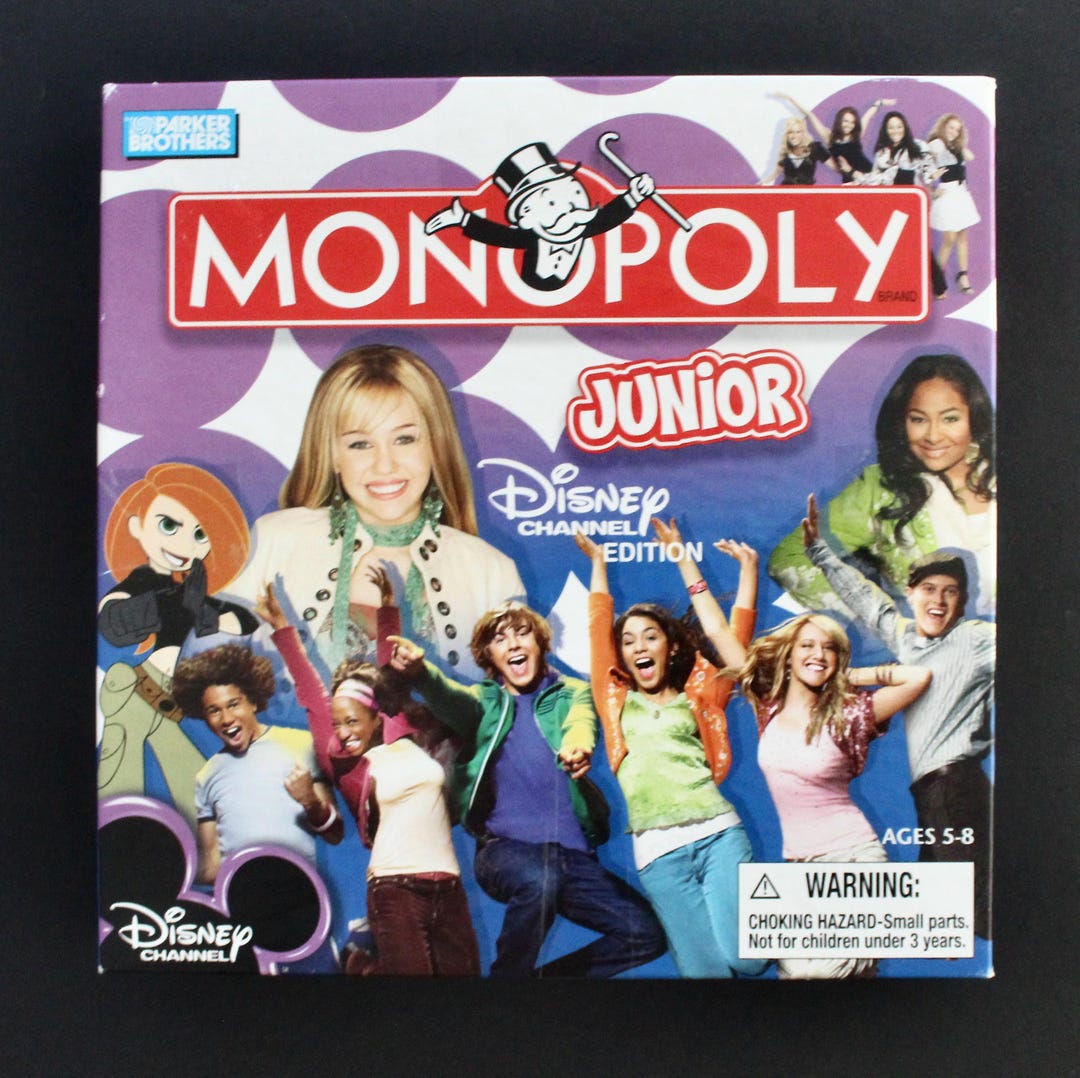 Vintage 2007 Monopoly Junior - Disney Channel Edition Parker Brothers ...