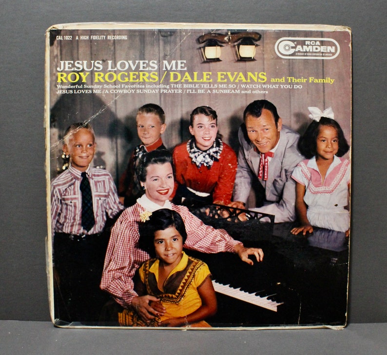 Vintage Roy Rogers & Dale Evans "jesus Loves Me" Vinyl Record Album ...