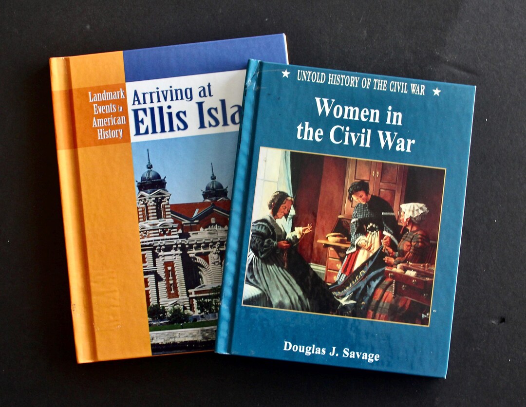 Vintage Civil War & Ellis Island History Books - 2000 Hardcover Lot - Etsy
