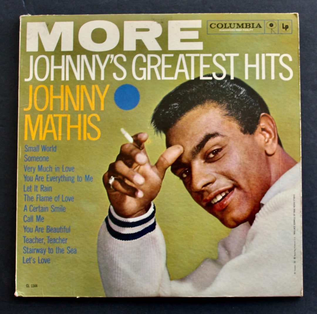 Vintage Johnny Mathis "more Johnny's Greatest Hits" Vinyl Record Album ...