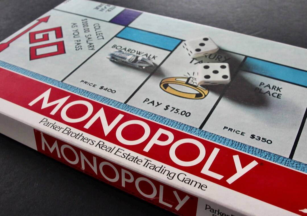 Vintage 1961 Monopoly - Real Estate Trading Game From Parker Brothers ...