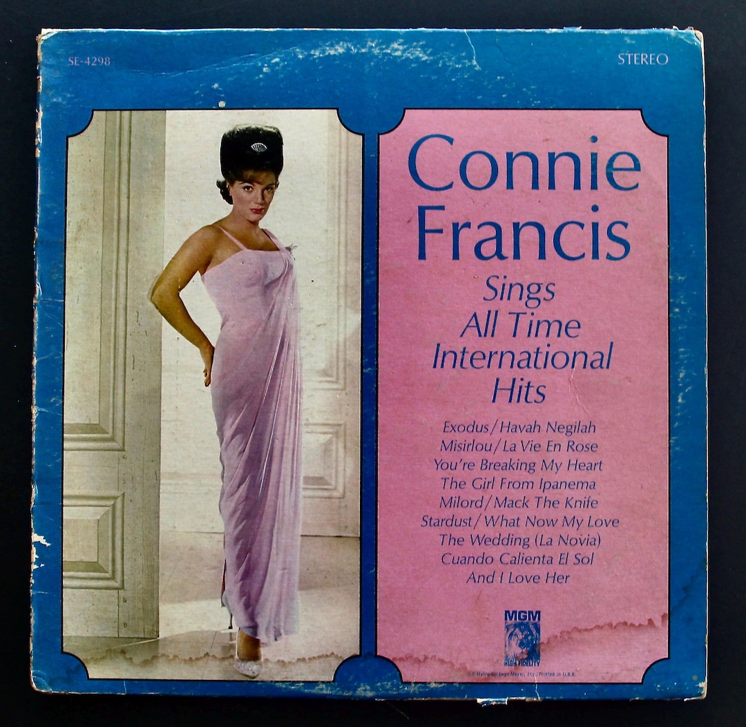 Vintage CONNIE FRANCIS 'sings All Time International Hits' Vinyl Record ...