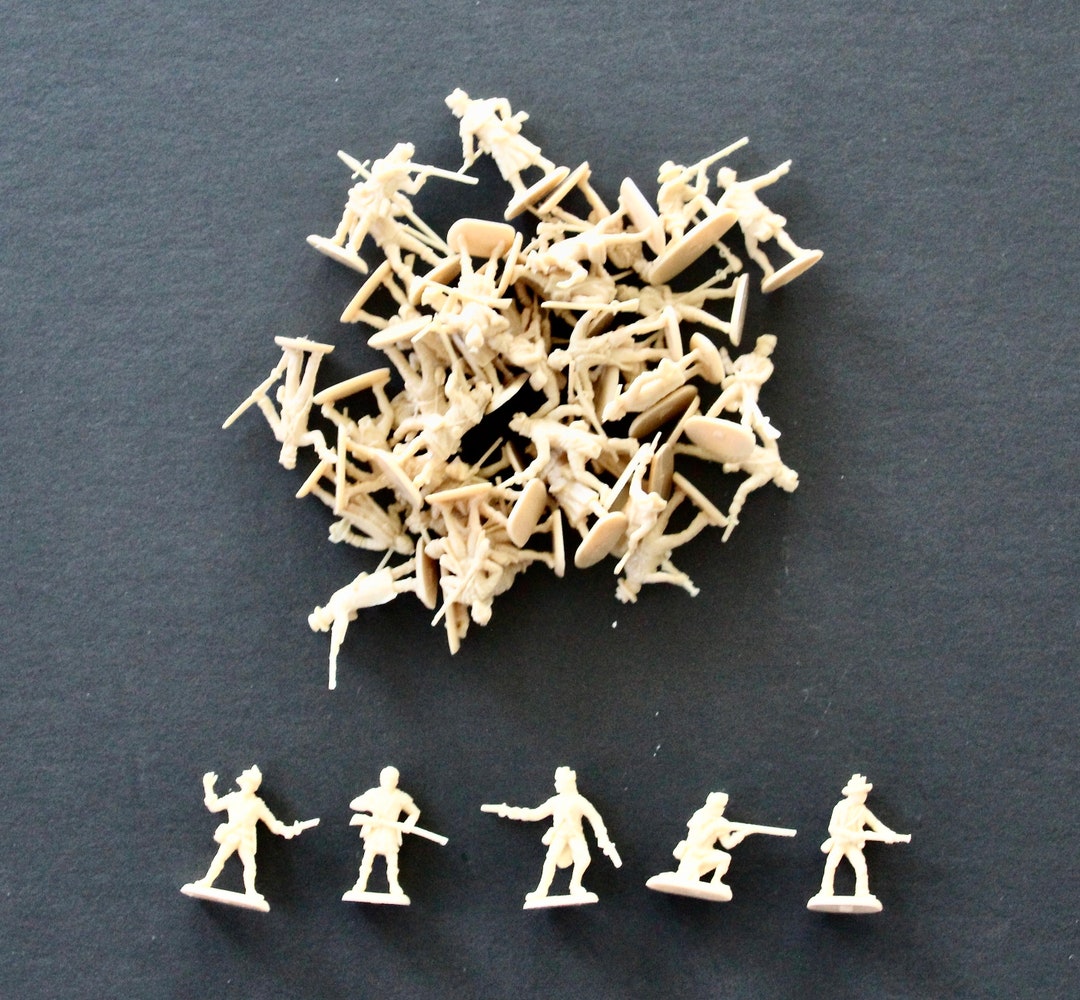 Vintage Collectible 1/72mm Scale American Revolution Soldiers 43 Pieces ...