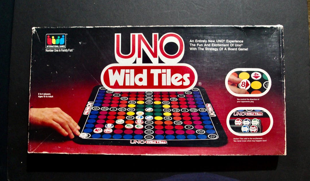 Vintage 1968 UNO - Wild Tiles -the Fun and Excitement of UNO With the ...