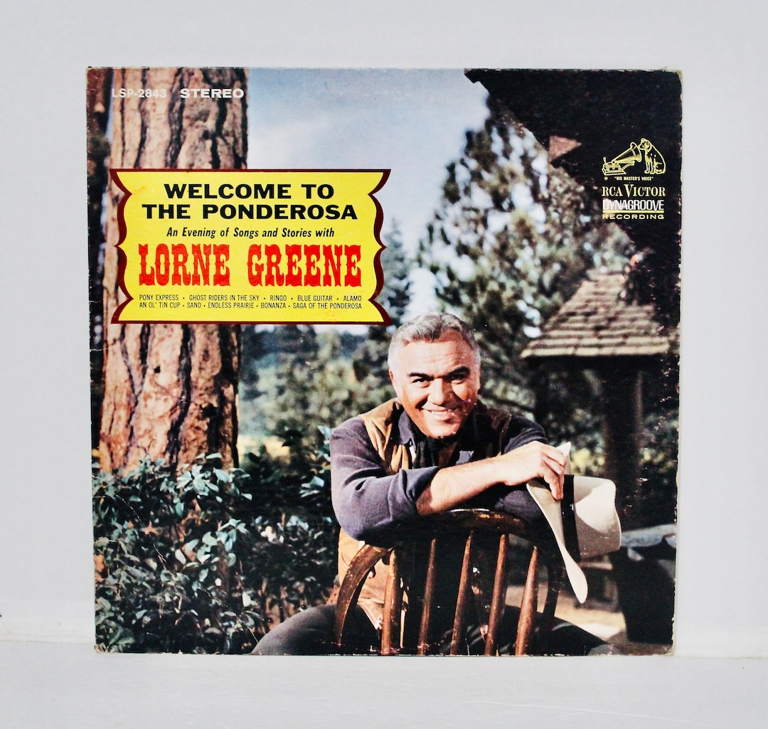 Vintage Lorne Greene welcome to the Ponderosa Vinyl Record Album 1964 ...