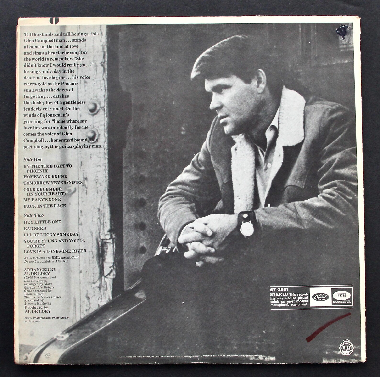 Vintage Glen Campbell "by the Time I Get to Phoenix" 1970 Vinyl Record ...