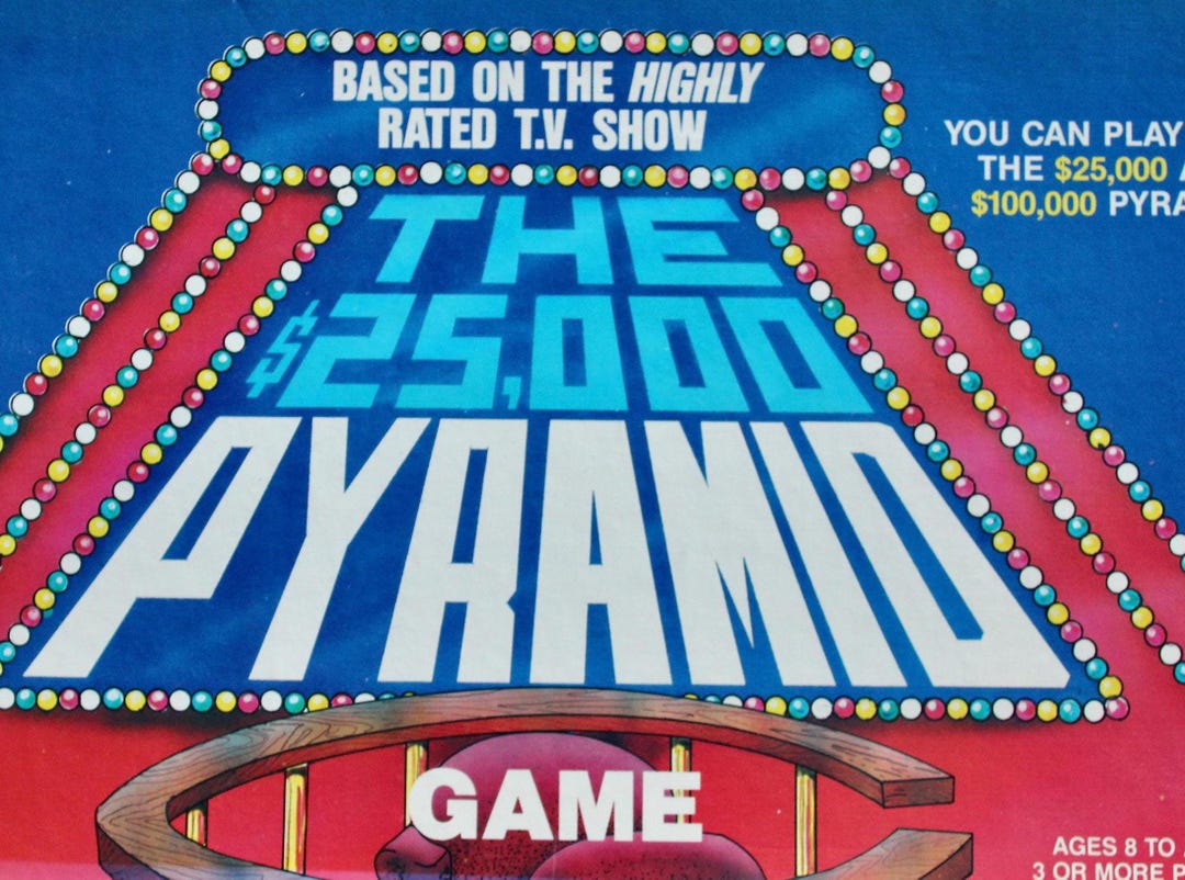 Vintage 1986 the 25,000 Pyramid Game Based on the TV Game Show - Etsy