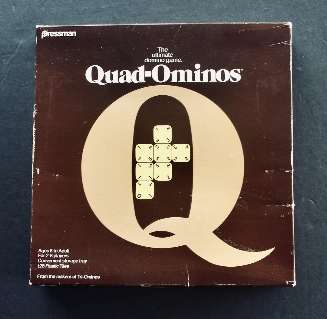 Vintage 1978 Quad-ominos Game by Pressman the Ultimate Domino Game - Etsy