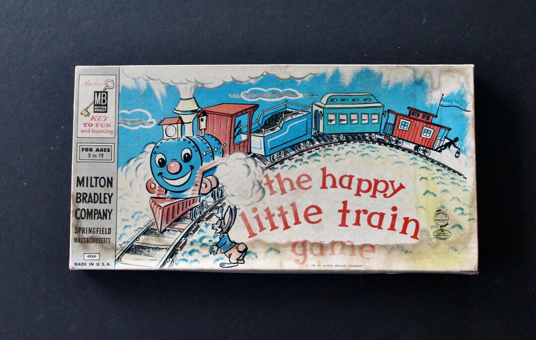 Vintage 1957 - the Happy Little Train Game by Milton Bradley - Etsy