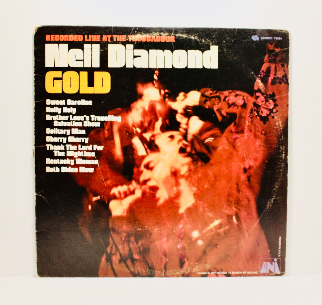 Vintage Neil Diamond "neil Diamond Gold" Vinyl Record Album 1973 - Etsy