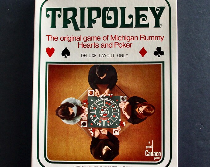 Vintage 1969 Tripoley Game – Deluxe Layout, Michigan Rummy - Etsy