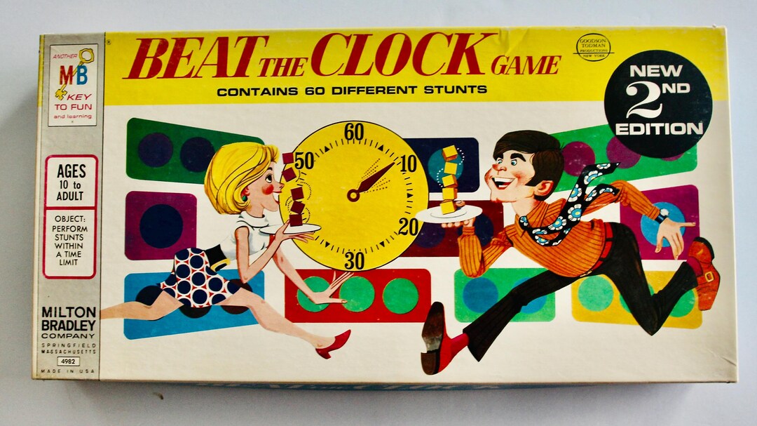 Vintage 1969 Beat the Clock Game - Contains 60 Different Stunts by ...
