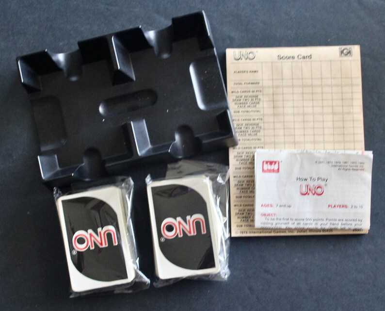 Vintage Deluxe Uno - America's Family Card Game Sensation 1978 - Etsy