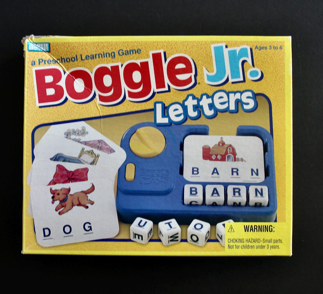 Vintage 1992 Boggle Jr. Letters Game by Parker Brothers - Etsy