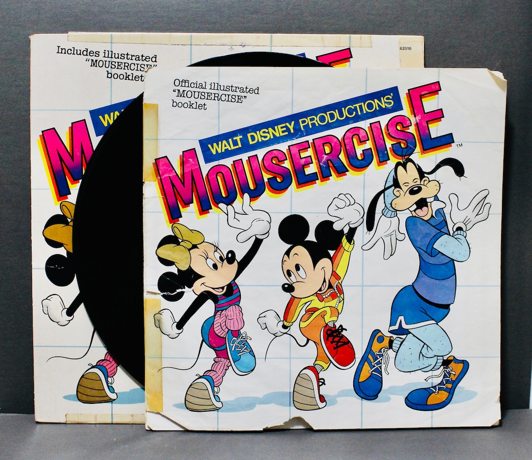 Vintage Walt Disney's Presents 'mousercise" Vinyl Record Album 1982 ...