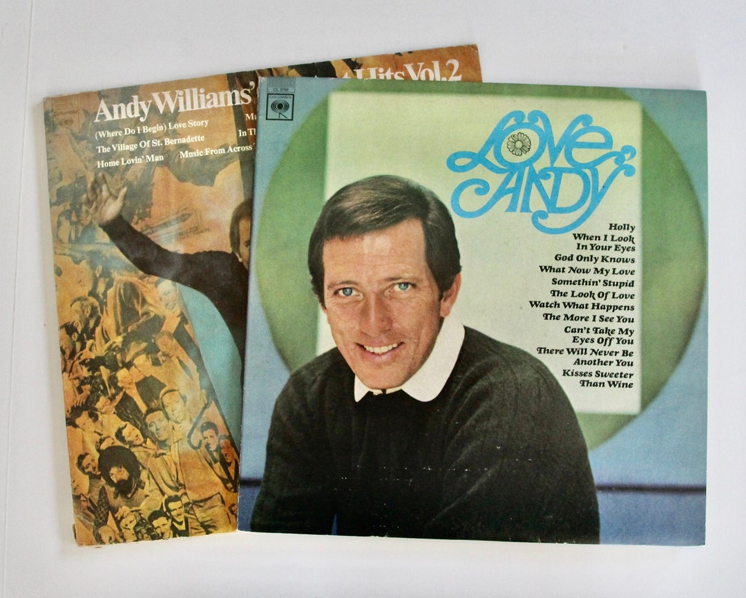 Vintage 2 Andy Williams' "greatest Hits- Volume 2" 1973 and "love Andy ...