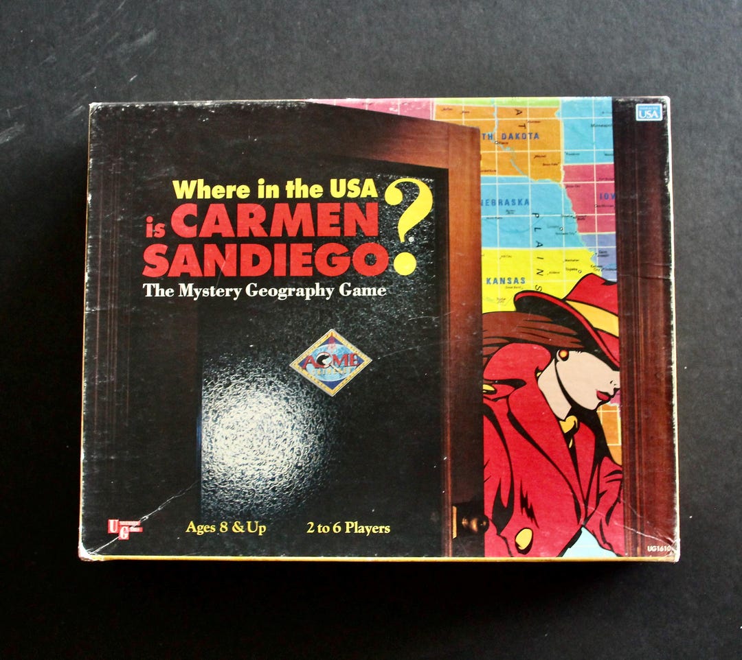 Vintage Where in the USA is Carmen Sandiego? - the Mystery Geography ...