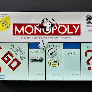 Collectible Monopoly Game With Winning Token by Parker Brothers 1994 - Etsy
