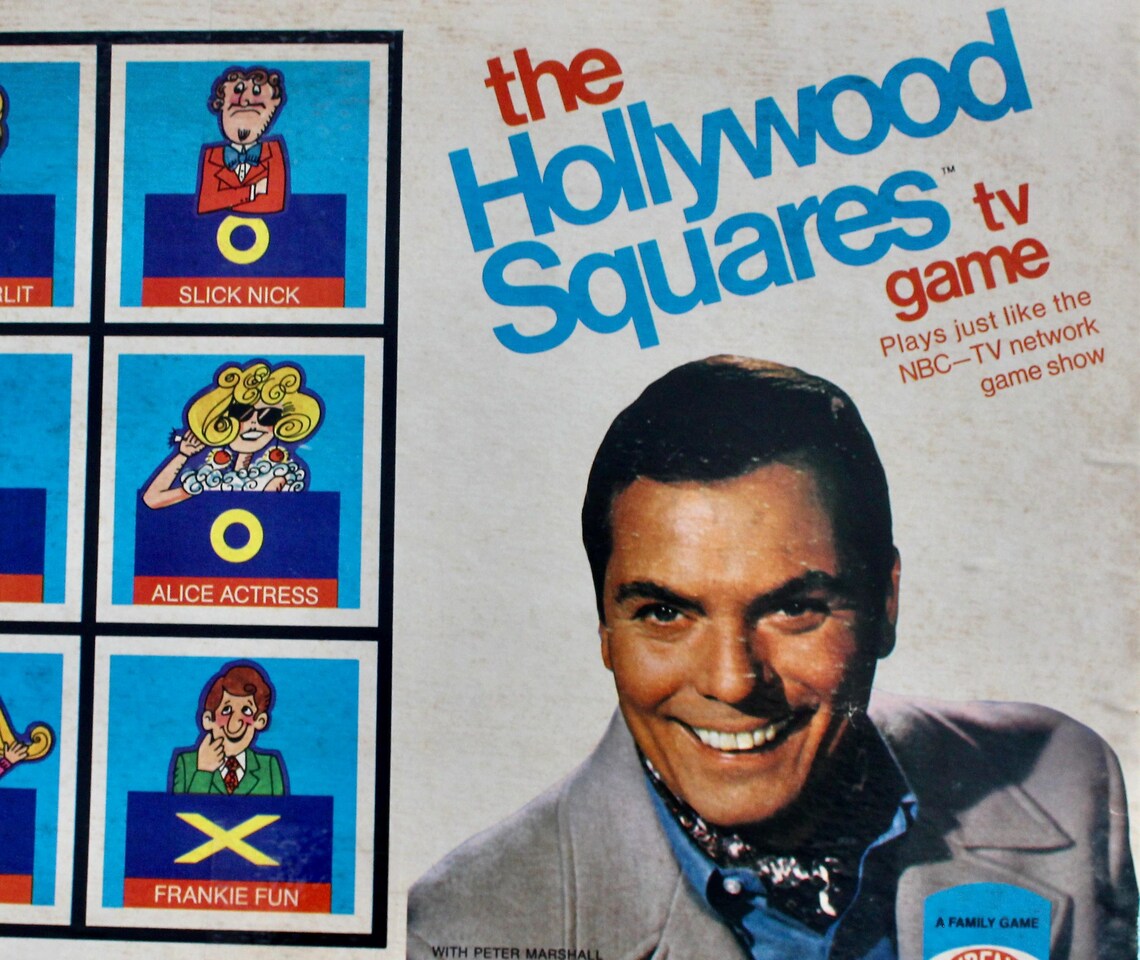 Vintage 1974 the Hollywood Squares - TV Game - Etsy